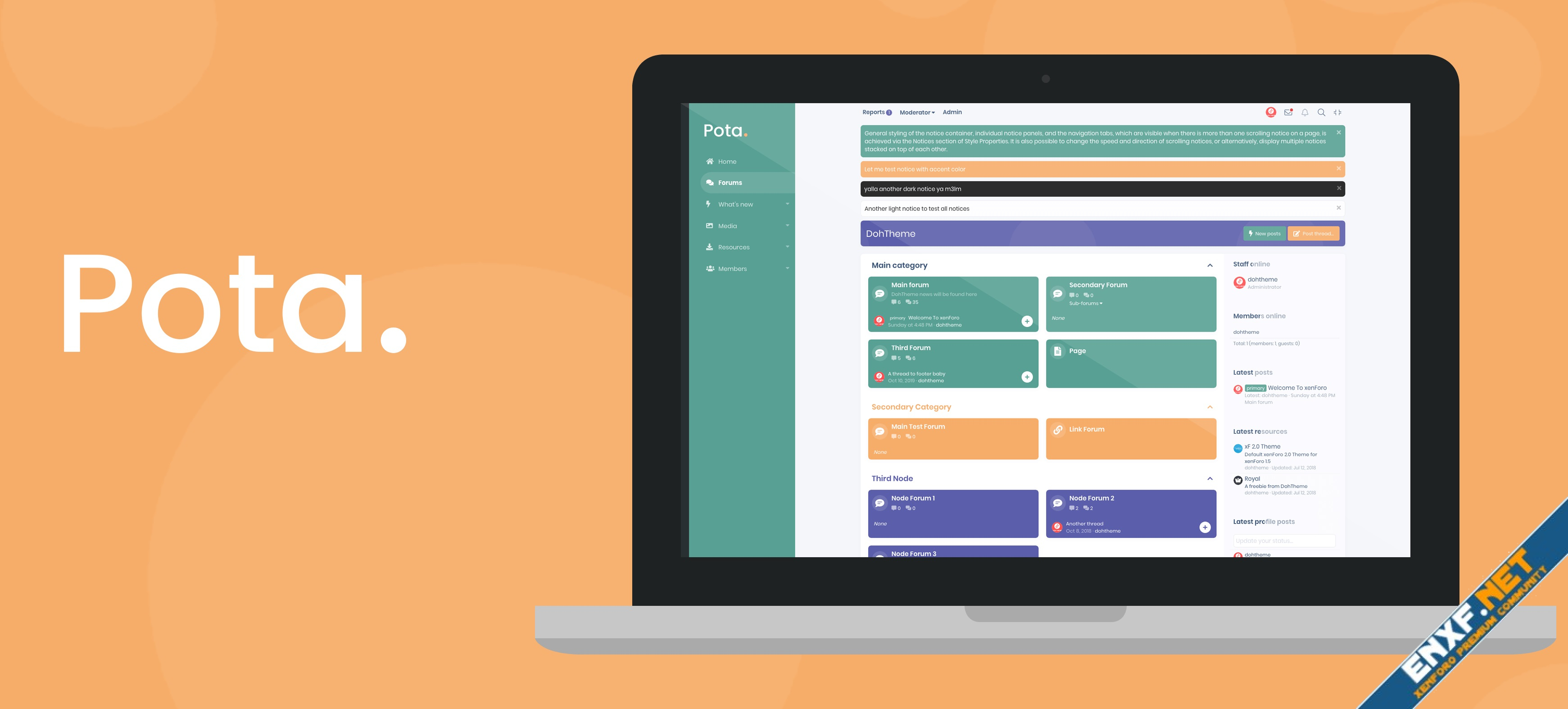 XF2 Style - [DohTheme] Pota 2.2.12 | Xenforo Nulled Community